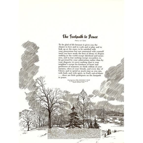 None and/or Unknown | Other | The Footpath To Peace Trees Henry Van ...